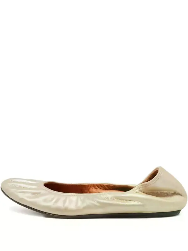 LANVIN Leather Ballet Flats - Neutrals