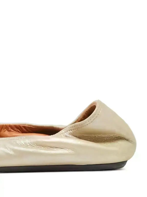 LANVIN Leather Ballet Flats - Neutrals