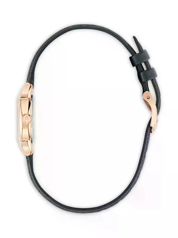 Furla Leather Strap Watch - Black