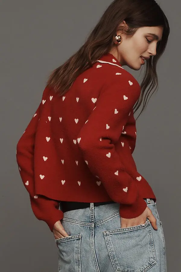 NVLT Heart Icon Knit Jacket
