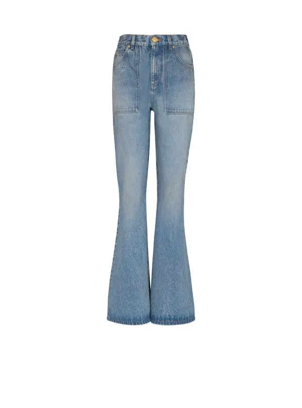 Balmain High-waisted Flared Jeans