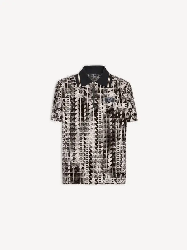 Balmain Monogram Polo - Black