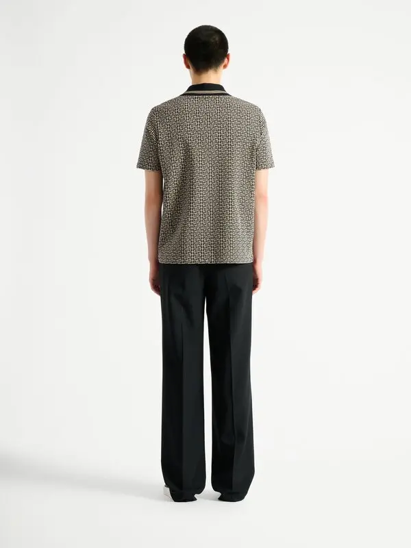 Balmain Monogram Polo - Black