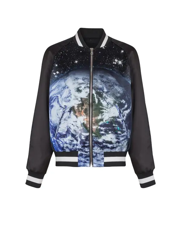 Balmain Printed Bomber Jacket