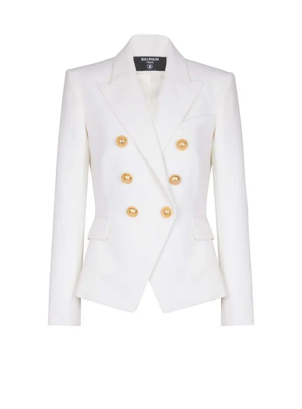 Balmain Grain De Poudre Six-button Jacket