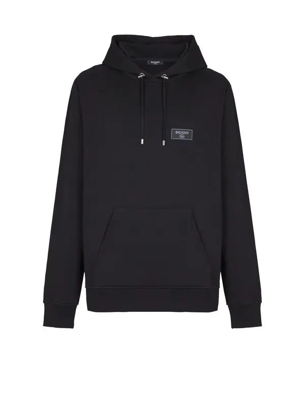Balmain Hooded Sweatshirt With Couture Label