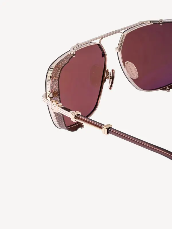 Balmain Legend Aviator Sunglasses - Brown