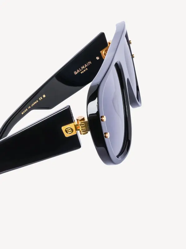 Balmain Pulse Aviator Sunglasses - Black