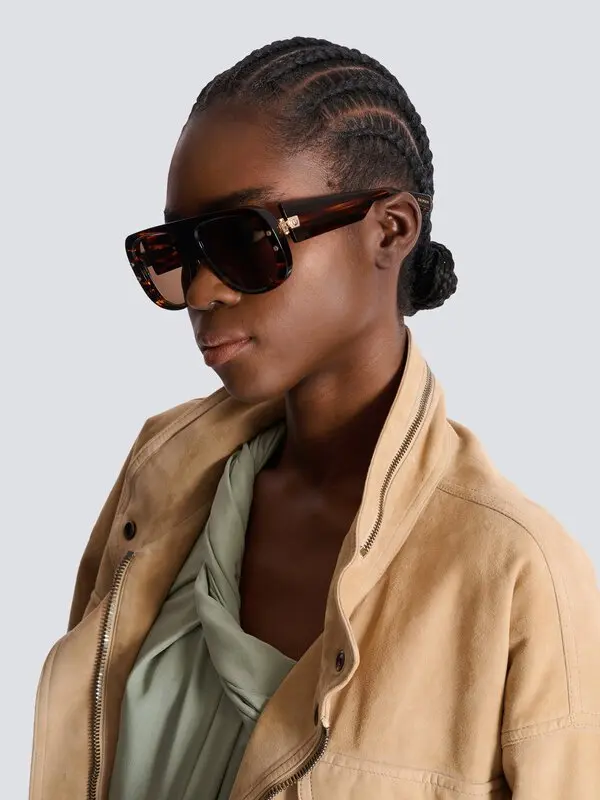 Balmain Pulse Aviator Sunglasses - Brown