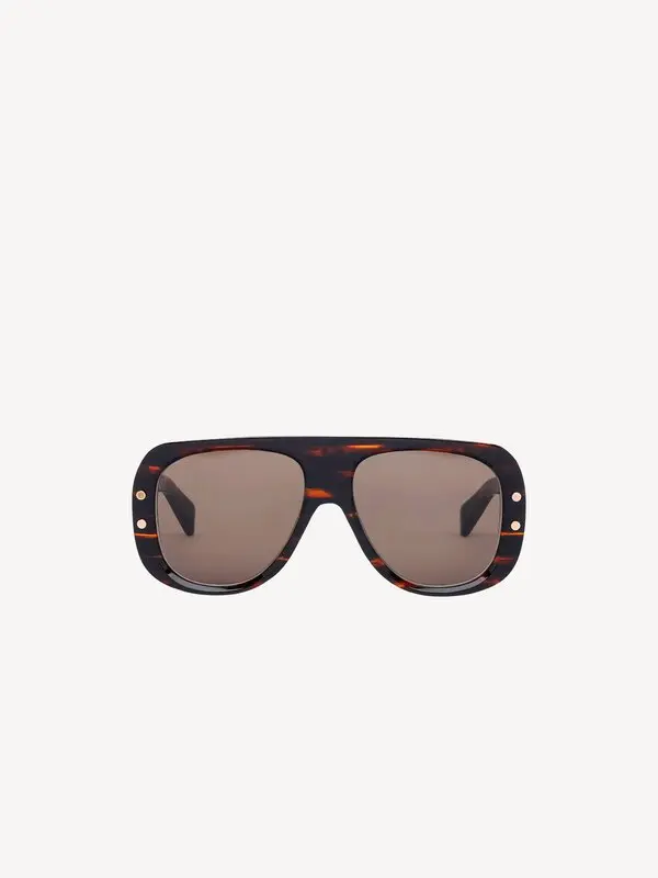 Balmain Pulse Aviator Sunglasses - Brown