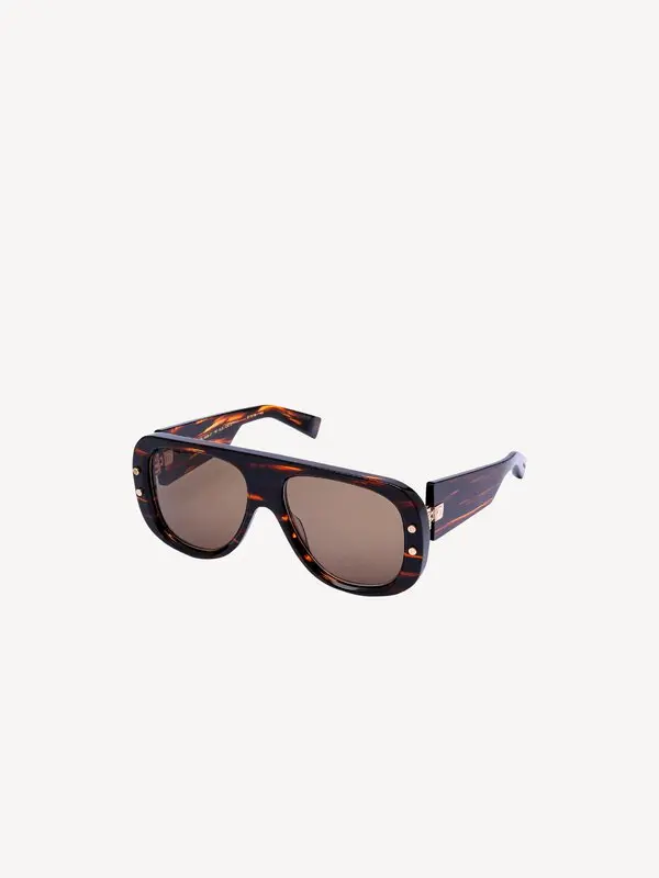 Balmain Pulse Aviator Sunglasses - Brown
