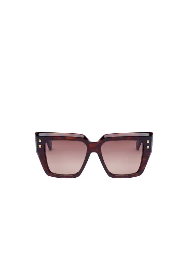 Balmain B-fame Cat-eye Sunglasses - Brown