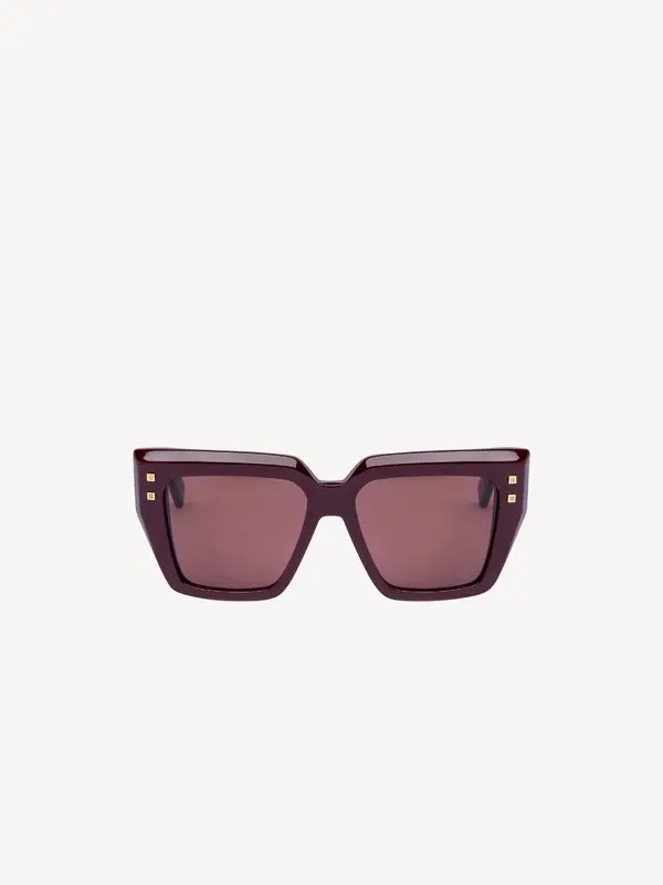 Balmain B-fame Cat-eye Sunglasses - Red