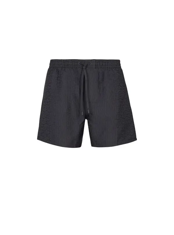 Balmain Monogrammed Swim Shorts