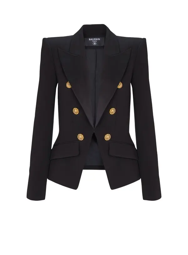 Balmain Jacquard Jacket - Black