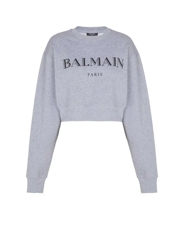 Balmain Printed Crew-neck Sweatshirt