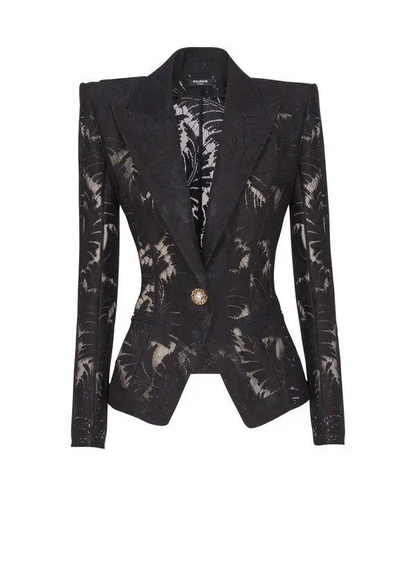 Balmain Fitted Lace Jacket
