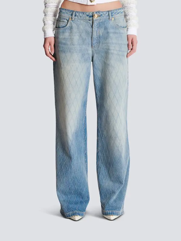 Balmain Diamond Straight-fit Jeans