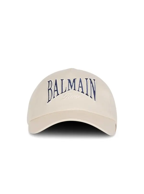 Balmain Cotton College Cap - White