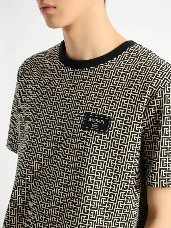 Balmain Monogram Jacquard T-shirt