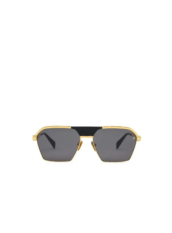 Balmain Sergeant Aviator Sunglasses - Gold