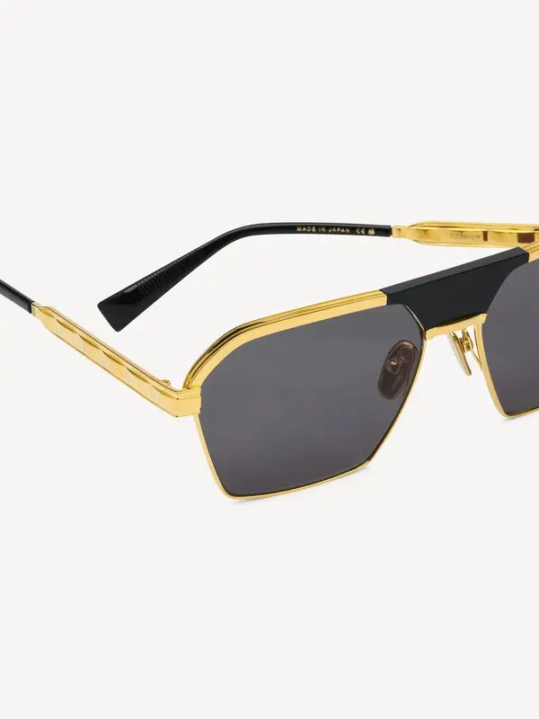 Balmain Sergeant Aviator Sunglasses - Gold