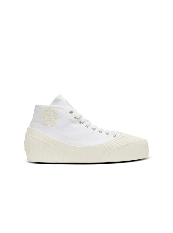 Balmain Riff Low Canvas Sneakers - White