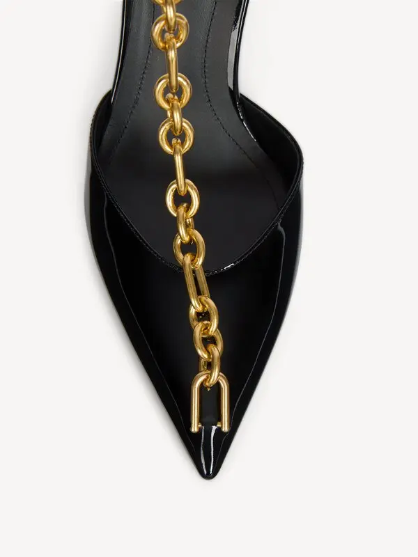 Balmain Sync Patent Leather Stilettos - Black