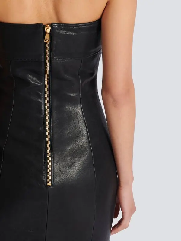 Balmain Bustier Dress With Anthem Belt
