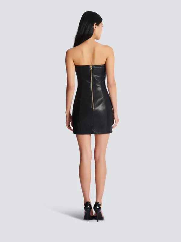 Balmain Bustier Dress With Anthem Belt