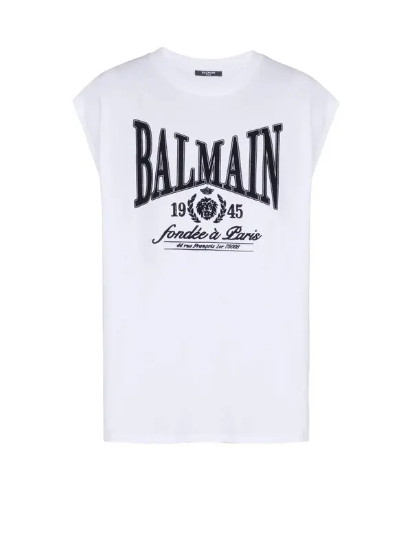 Balmain Relaxed Printed Tank Top