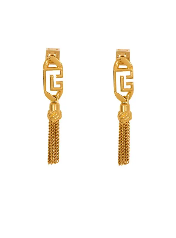Balmain Sync Pb Pendant Brass Earrings - Gold