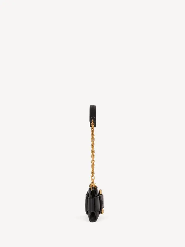 Balmain Anthem Calfskin Leather Clutch - Black