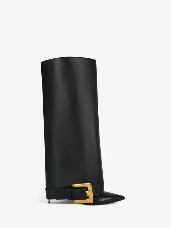 Balmain Anthem Calfskin Leather Boots