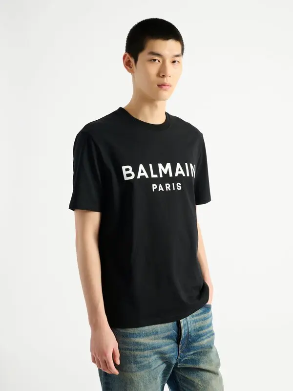 Balmain T-shirt With Print - Black