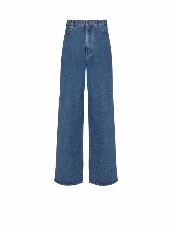 Balmain Denim Wide-leg Jeans