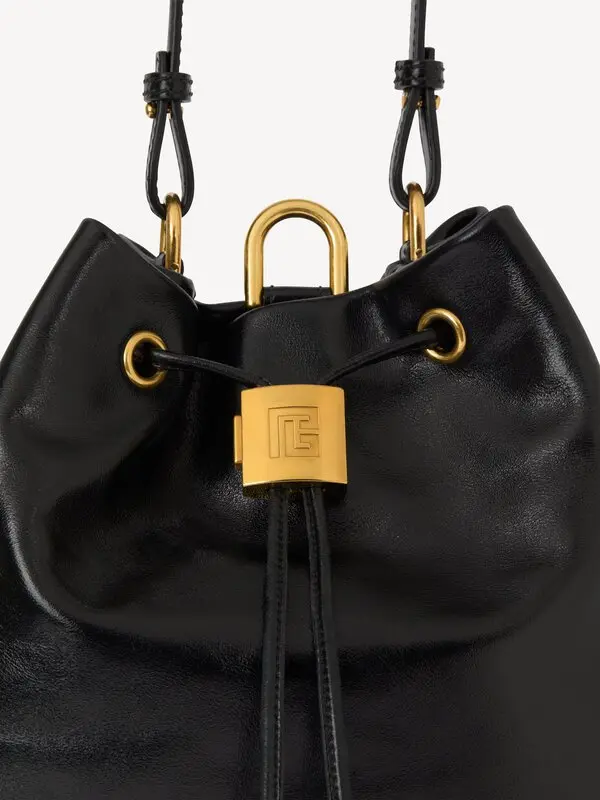 Balmain Pulse Calfskin Leather Backpack - Black
