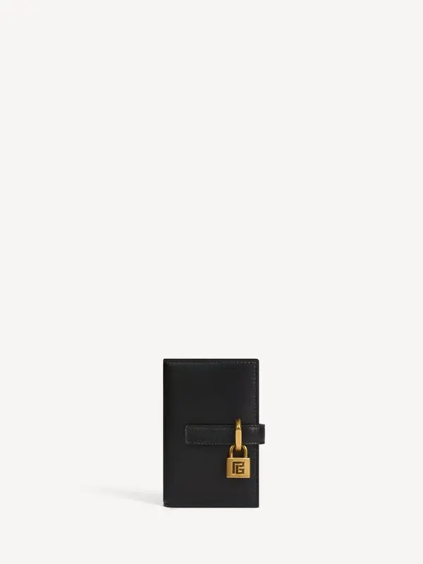 Balmain Pulse Leather Purse - Black