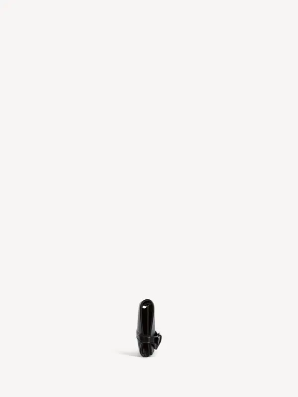 Balmain Shuffle Calfskin Wallet With Chain - Black