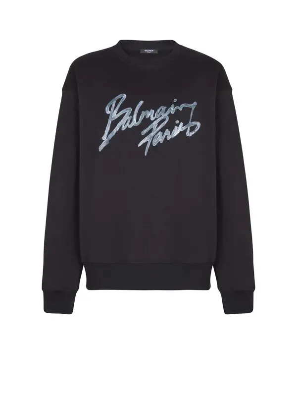Balmain Printed Cotton Sweatshirt