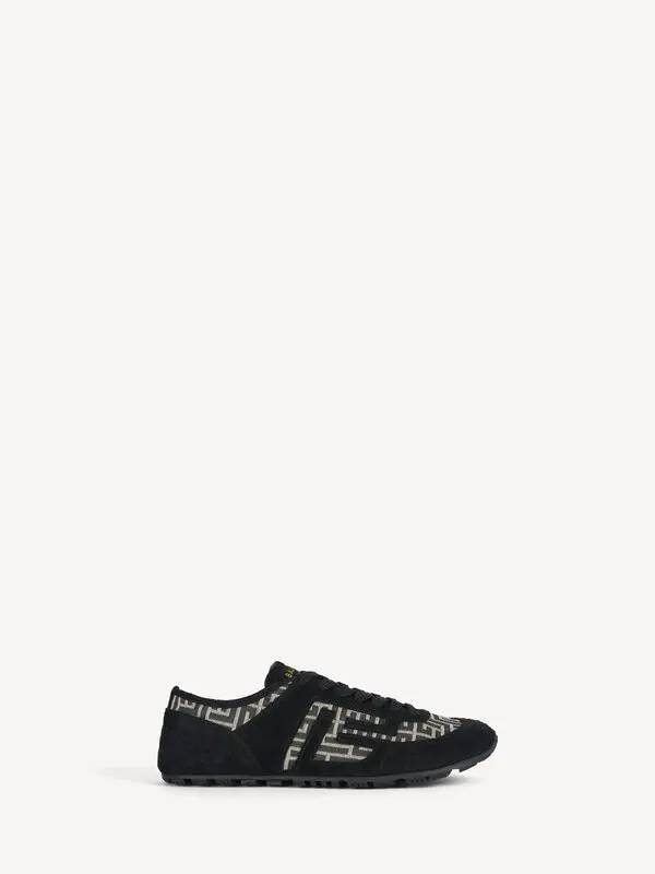Balmain Racer Monogram Jacquard Sneakers