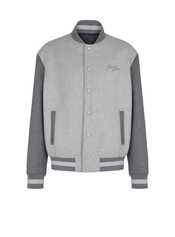 Balmain Wool And Cashmere Varsity Jacket