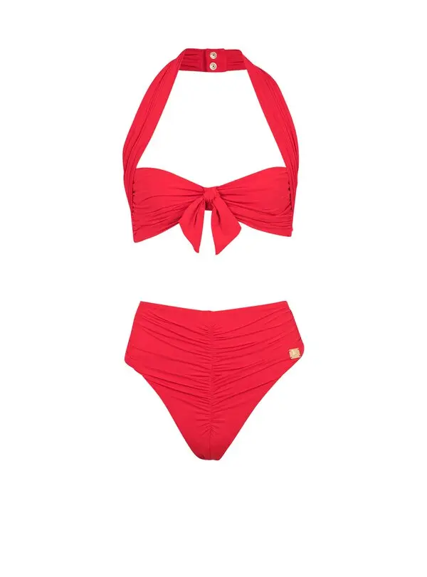 Balmain Two-piece Swimsuit - Red