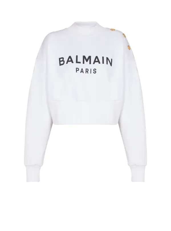 Balmain Printed Sweatshirt - White
