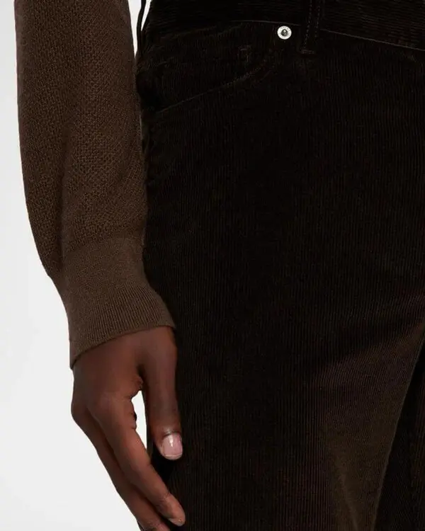 Zegna Cashco Corduroy Slim Five-pocket Pants - Brown
