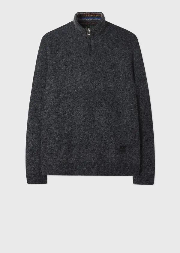 Paul Smith Half-zip Sweater - Black