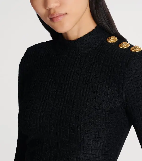 Balmain Bouclette Monogram Top