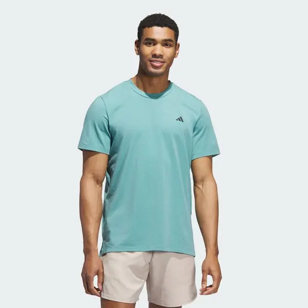Adidas Axis Aeroready Training Tee - Powder Teal