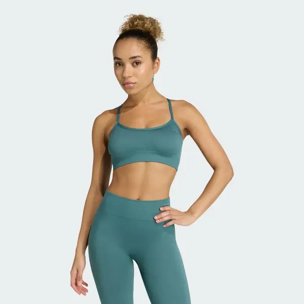 Adidas Workout Essentials Light-support Knit Bra