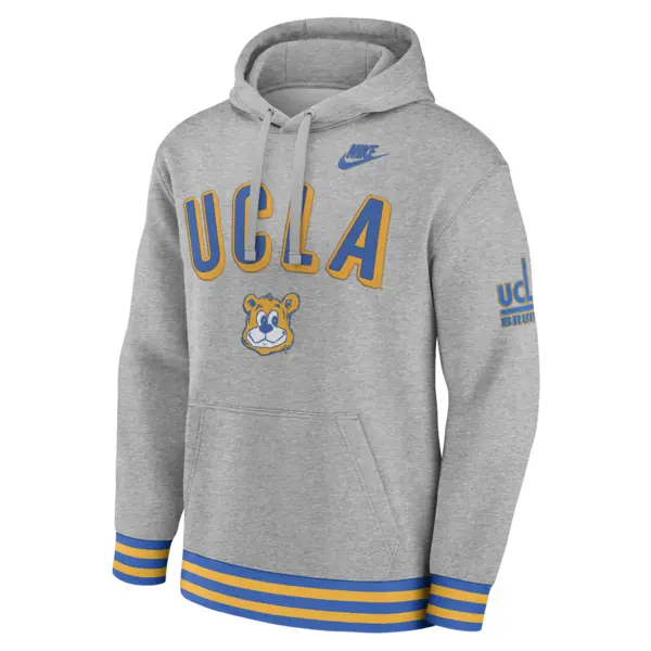 Nike Ucla Legacy Retro College Pullover Hoodie - Grey
